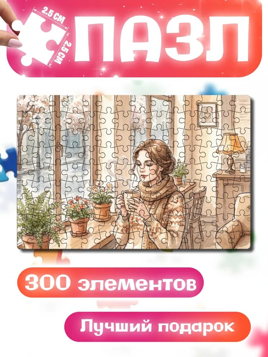 Пазлы для детей и взрослых Завтрак в Кафе