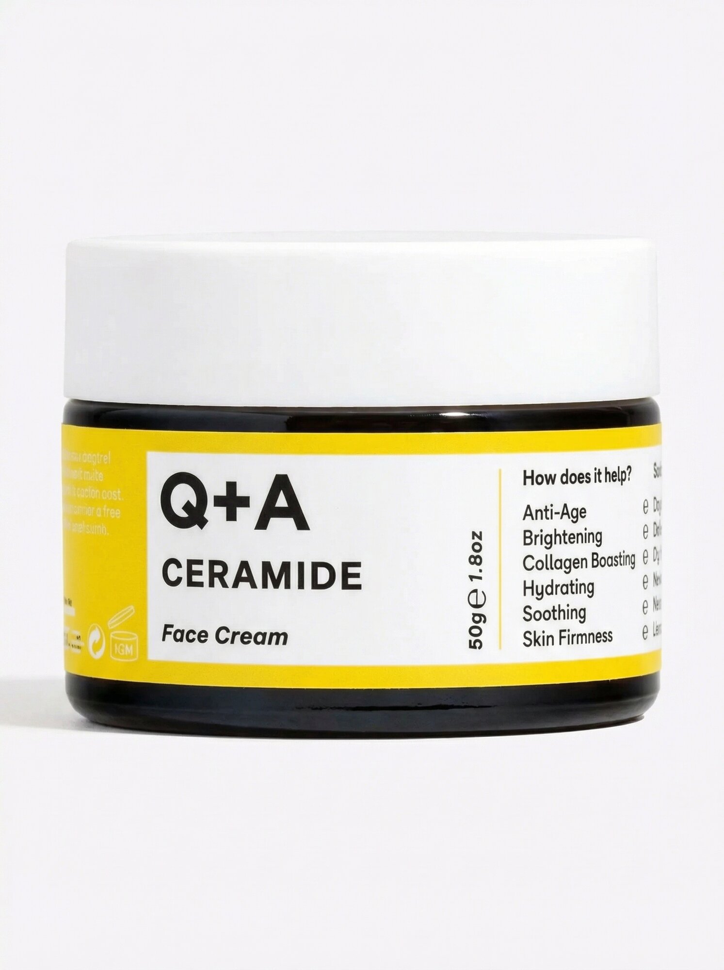 Крем Q+A "Цирамид", для лица, увлажняющий, антиоксидантный, для всех типов кожи