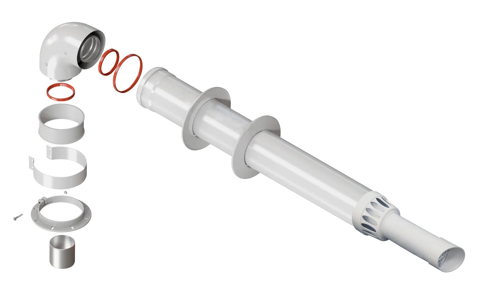 Комплект коаксиальный антилёд DR-Thermo DN60/100, L= 750 мм (К-0,75 DR-Thermo)