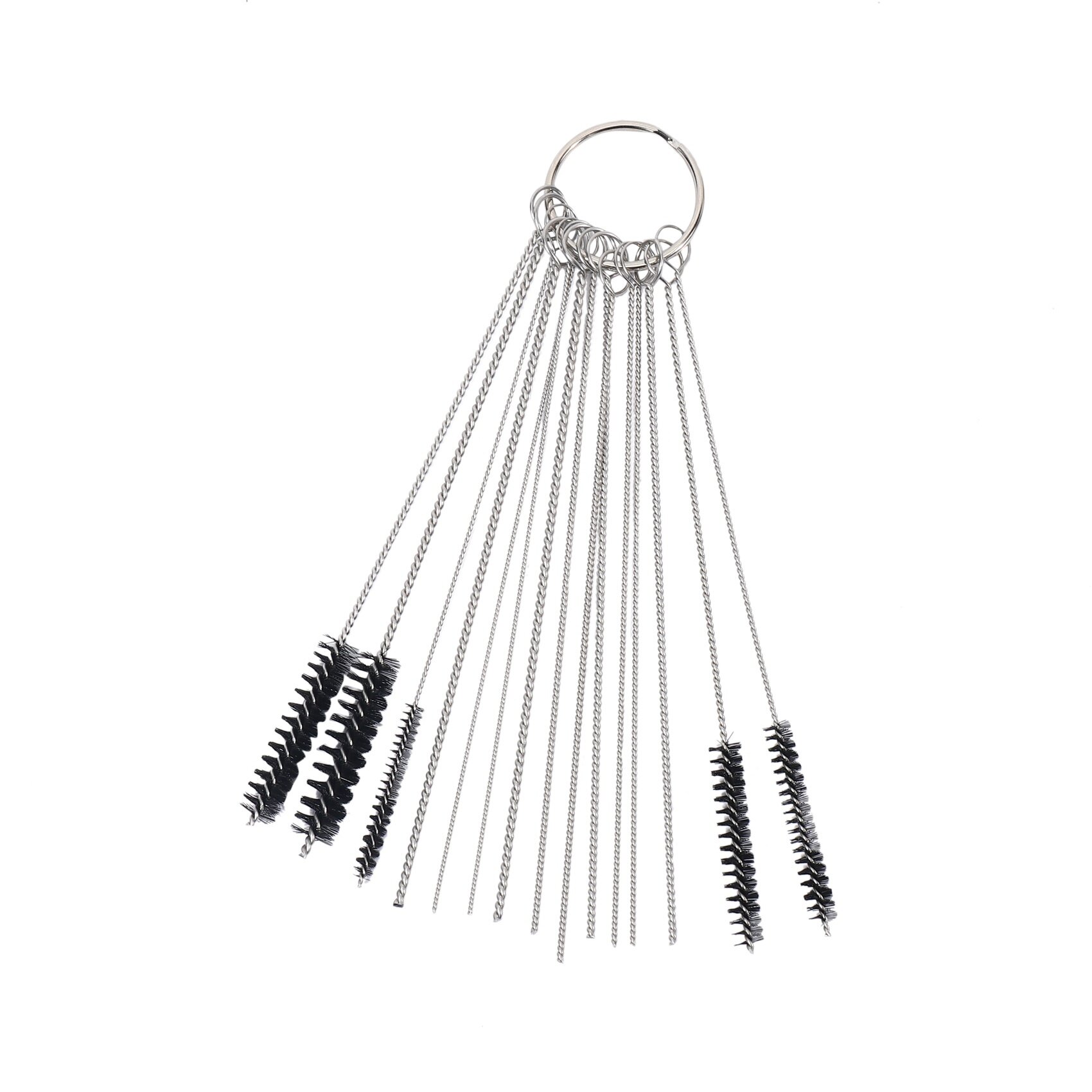 Набор для чистки жиклеров карбюратора 10 игл и 5 щеток — для карбюраторов мотоциклов, аэрографов, тату-сопел, 10 см