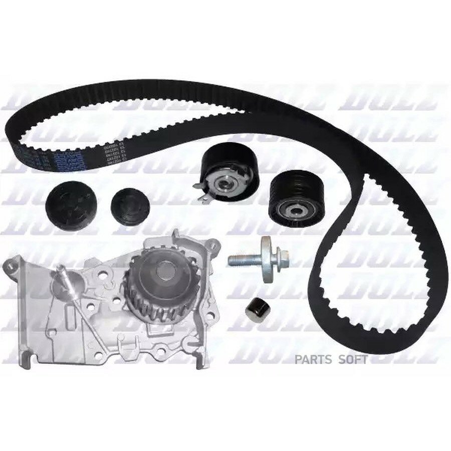 DOLZ KD046 Комплект ГРМ с насосом RENAULT DUSTER 1.6 10-, MEGANE II 1.4-1.6 KD046