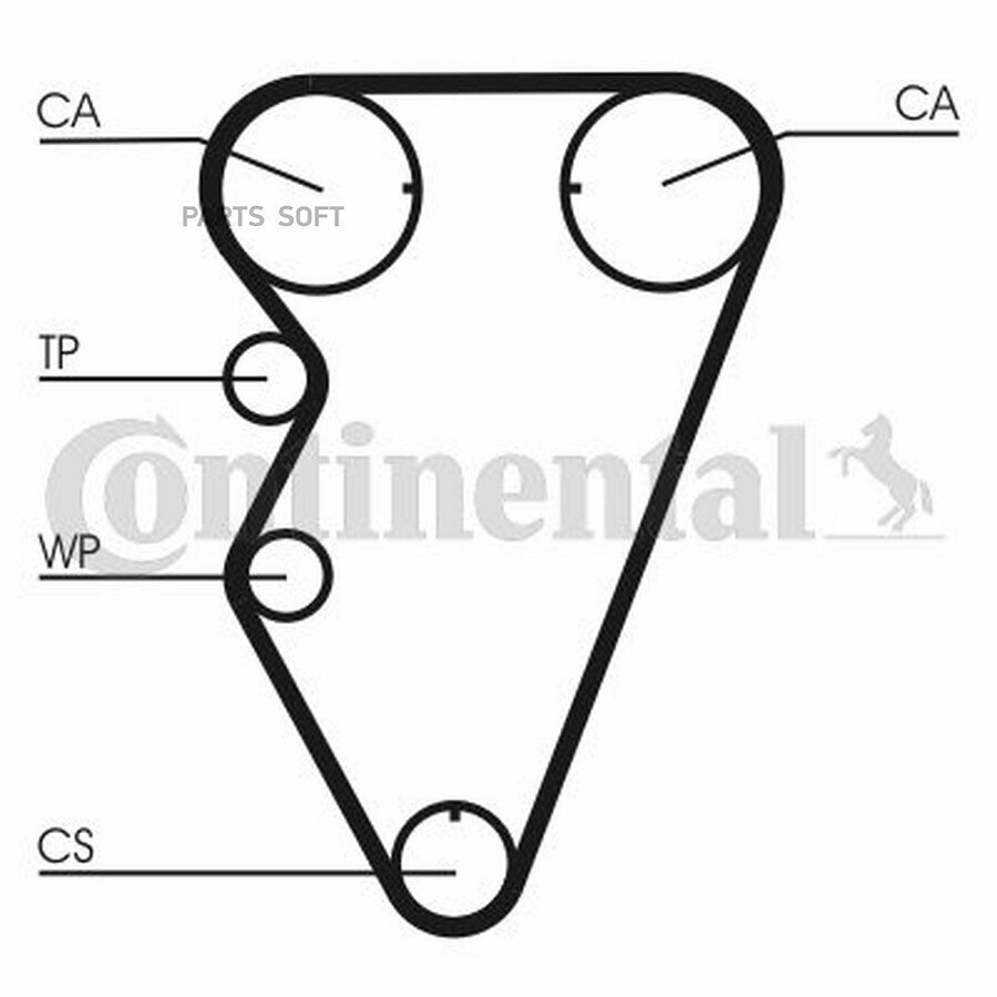 CONTINENTAL CT974K1 Комплект ремня ГРМ
