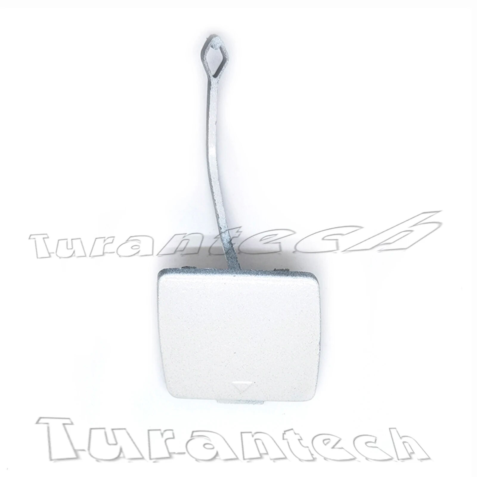 Буксирный крюк бампера TuranTech Rear-White для BMW E87