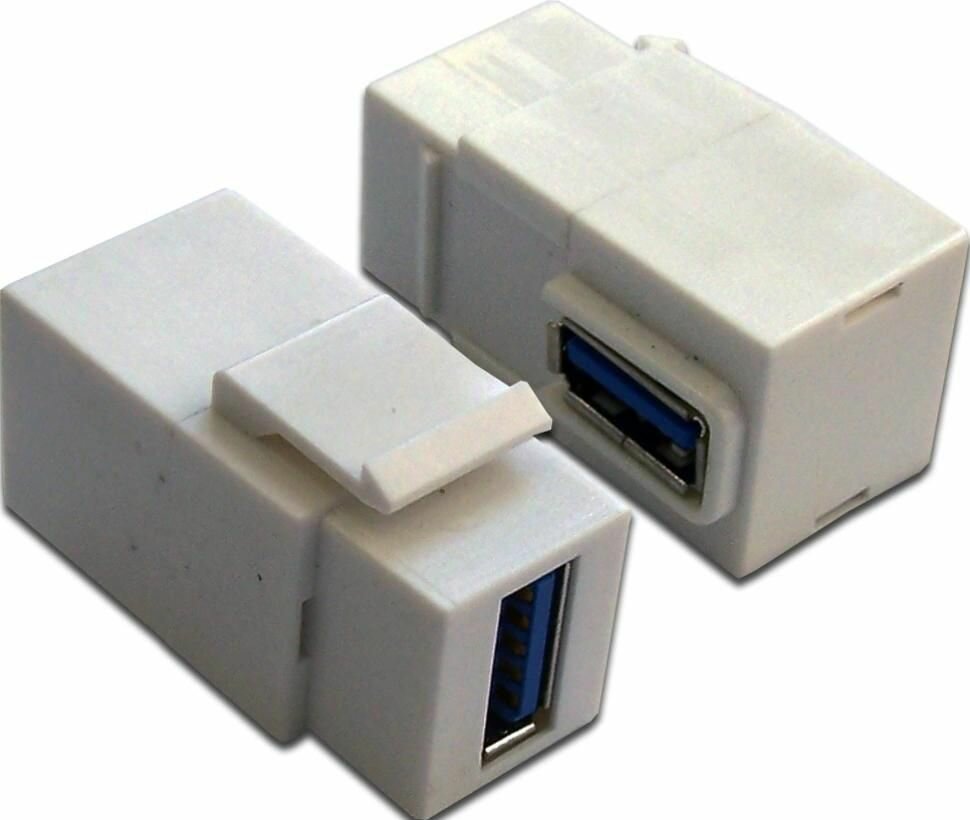 Повторитель портов Lanmaster интерфейс USB 3.0 тип A. мама-мама (LAN-OK-USB30-AA/V-WH)