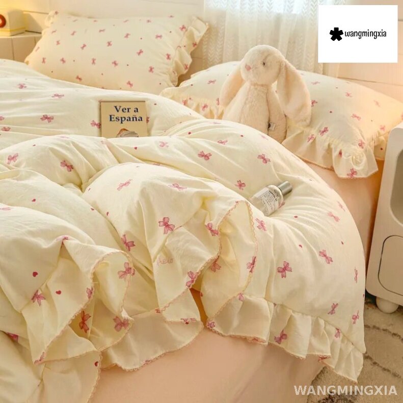 Эксклюзивный комплект постельного белья Princess Style из хлопка, 4 предмета, размер 200x230 см