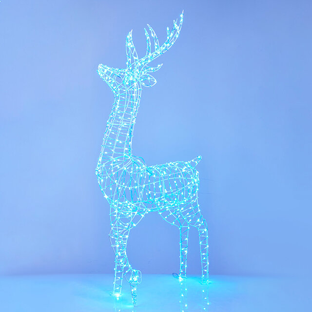 Светодиодная фигура Олень Элиас 150 см, 376 RGB LED ламп, таймер, IP44, Koopman (Купман), AMC100020