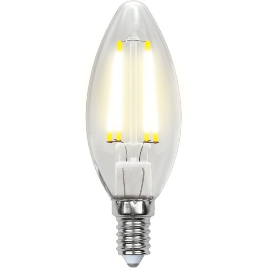 Светодиодная лампа Uniel LED-C35-6W/WW/E14/CL PLS02WH