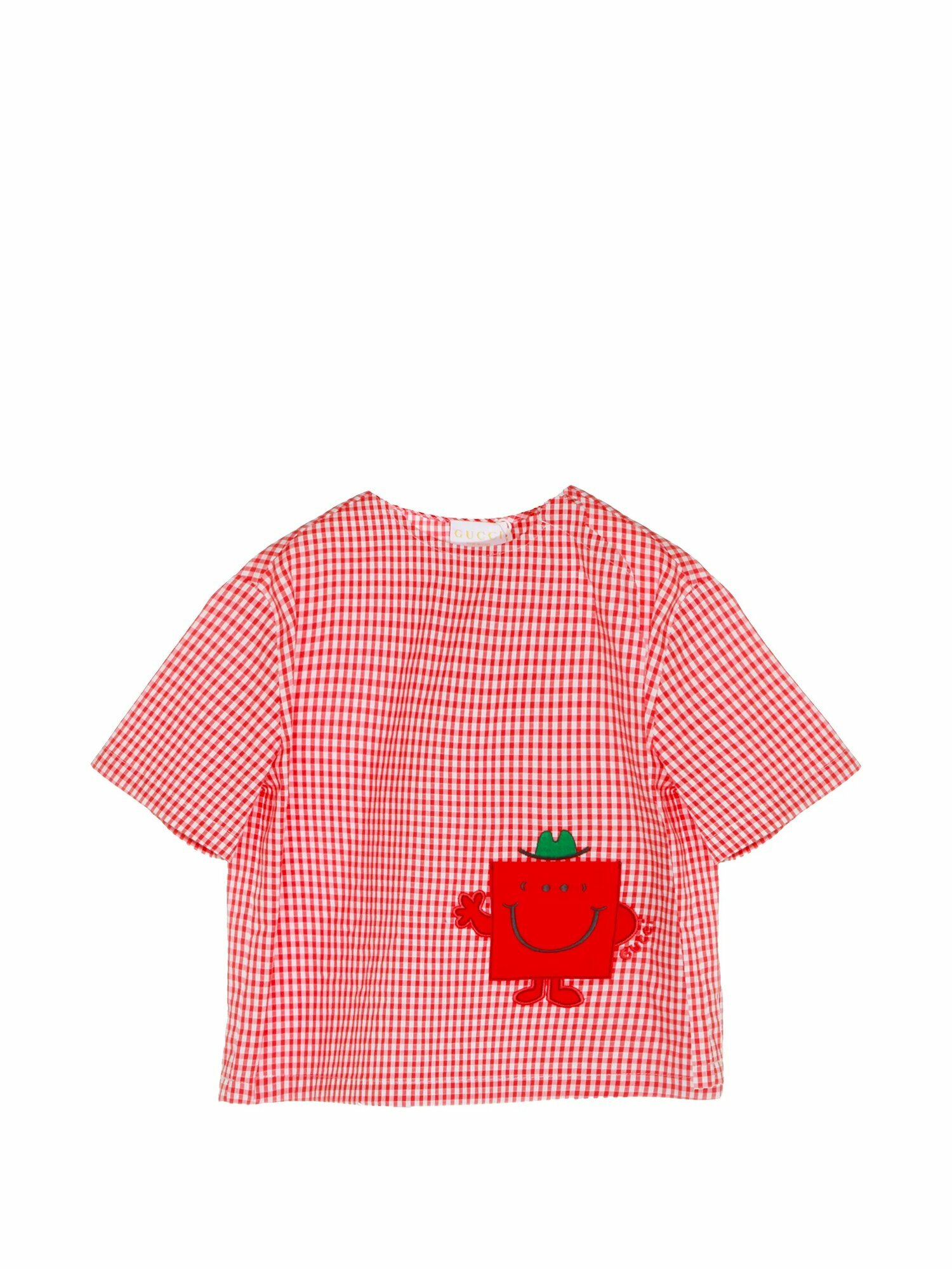 Футболка Gingham cotton T-shirt
