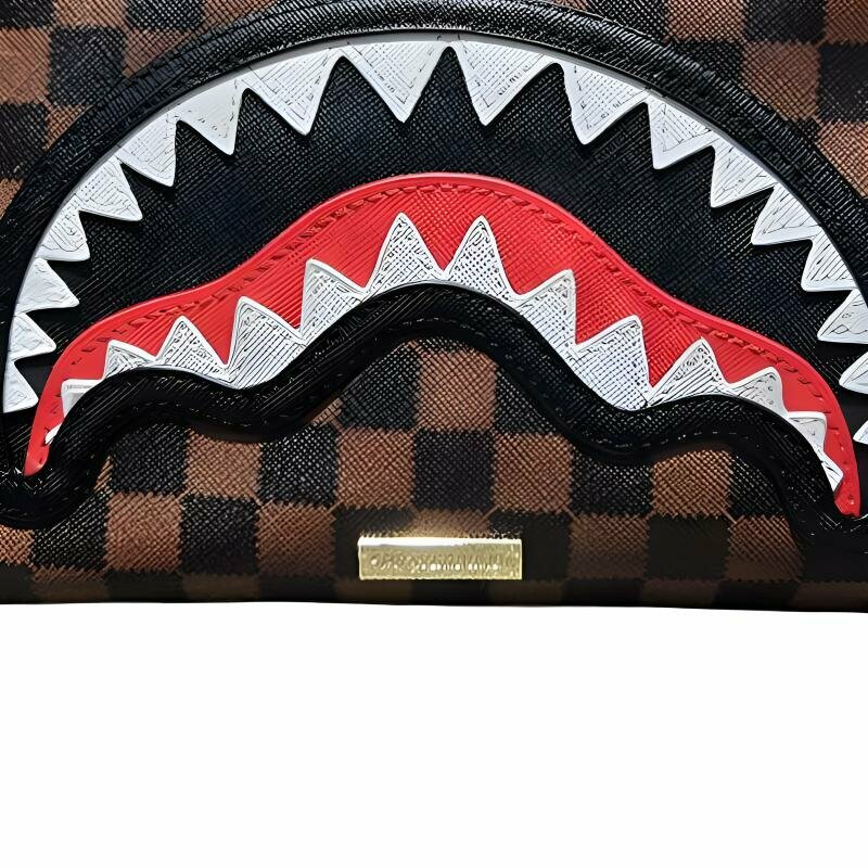 Сумка SPRAYGROUND, фактура плетеная, коричневый — фото 1