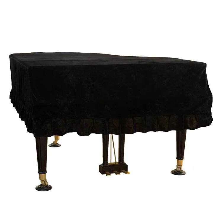 Черный чехол для пианино Golden Velvet 150-160