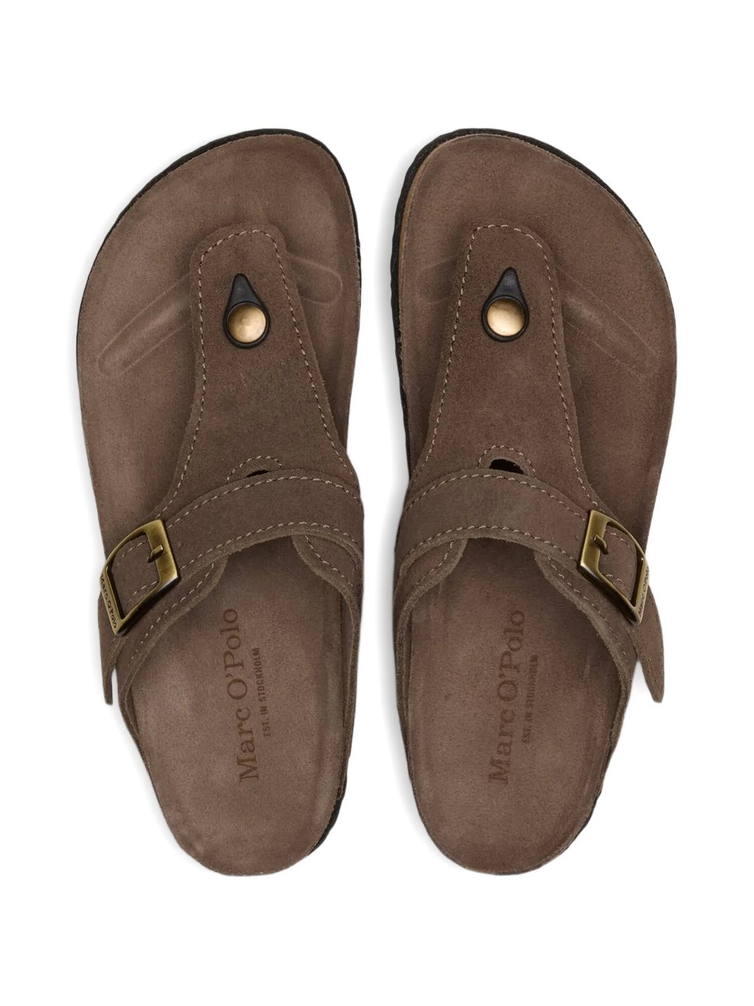 Босоножки Marc O'Polo Buckle suede sandals, размер 7 UK, brown — фото 1
