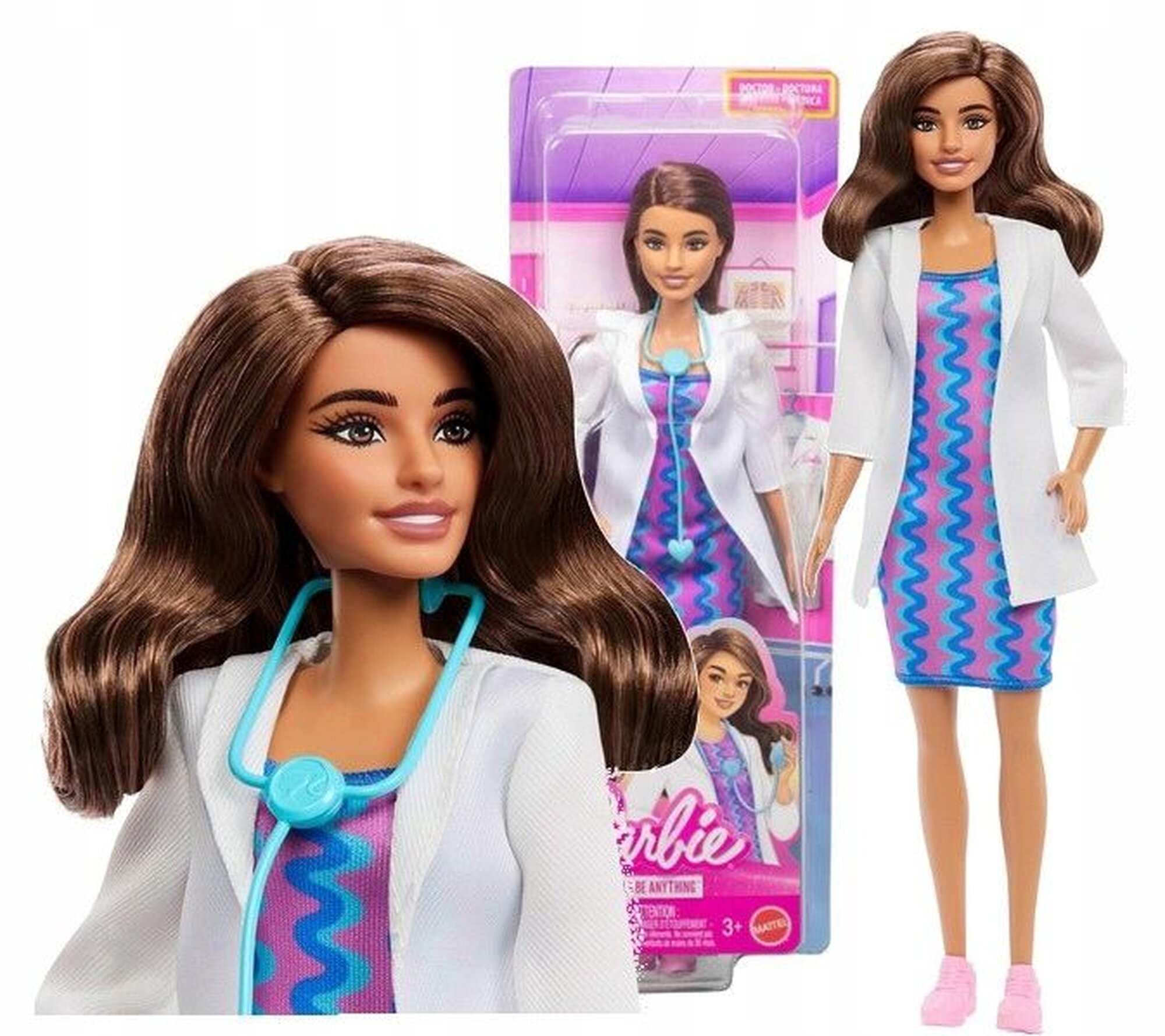 Кукла Mattel Barbie - Кукла Доктор с аксессуарами - Барби JKF76