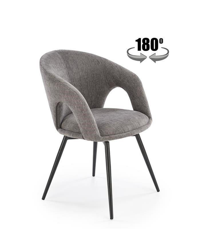 Halmar Стул кухонный Halmar K550 (серый/черный) Серый