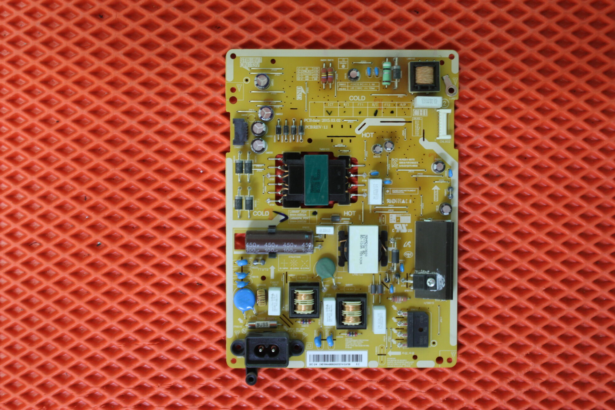 Блок питания (PSU) BN44-00852A для телевизора SAMSUNG UE40J5000AU в надёжной упаковке