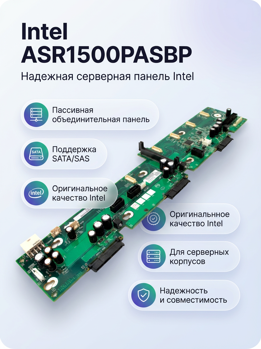 Intel SATA/SAS Backplane (пассивная объединительная панель для подкл. HDD) в корпусах