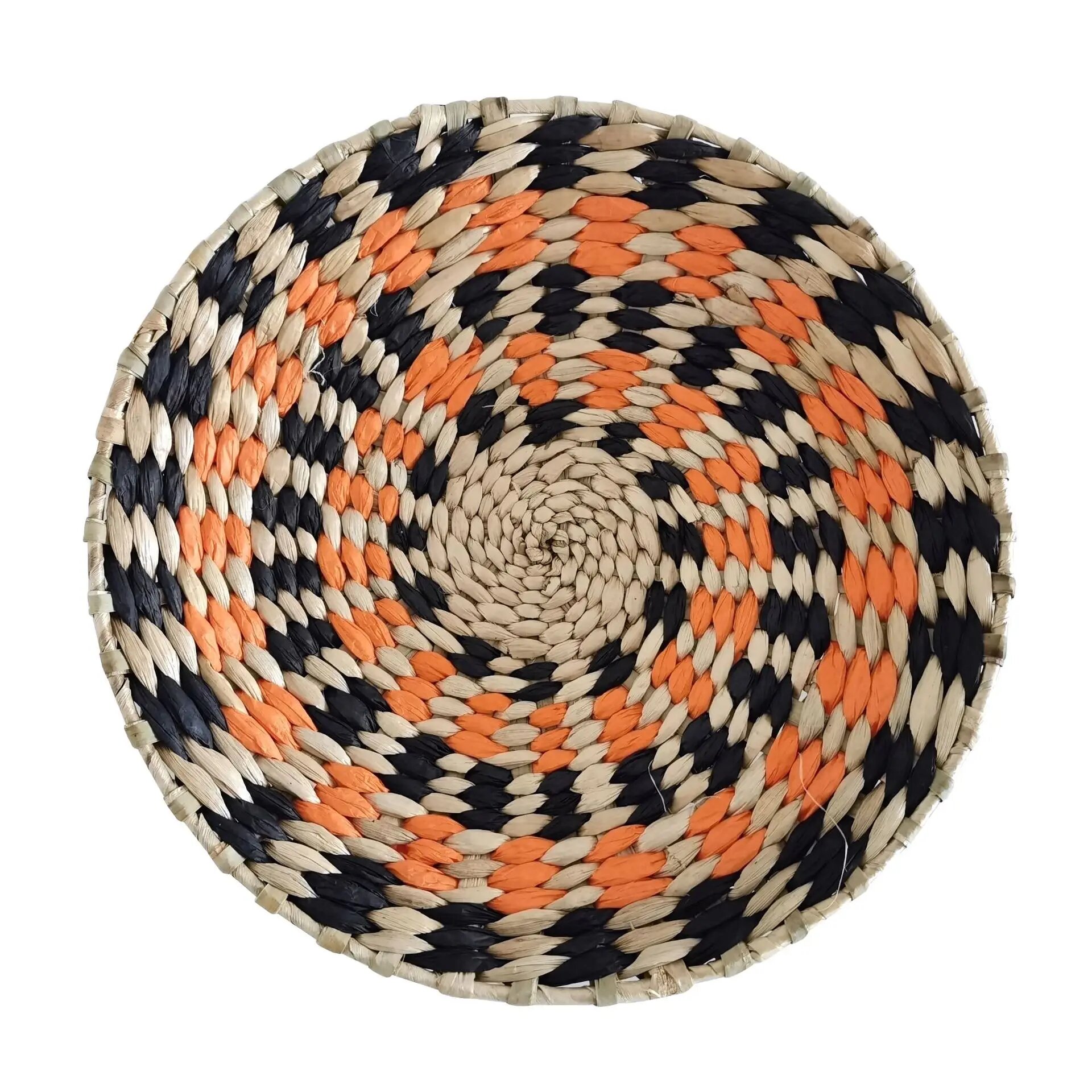 Соломенная тарелка ручной работы diameter 20cm, A7