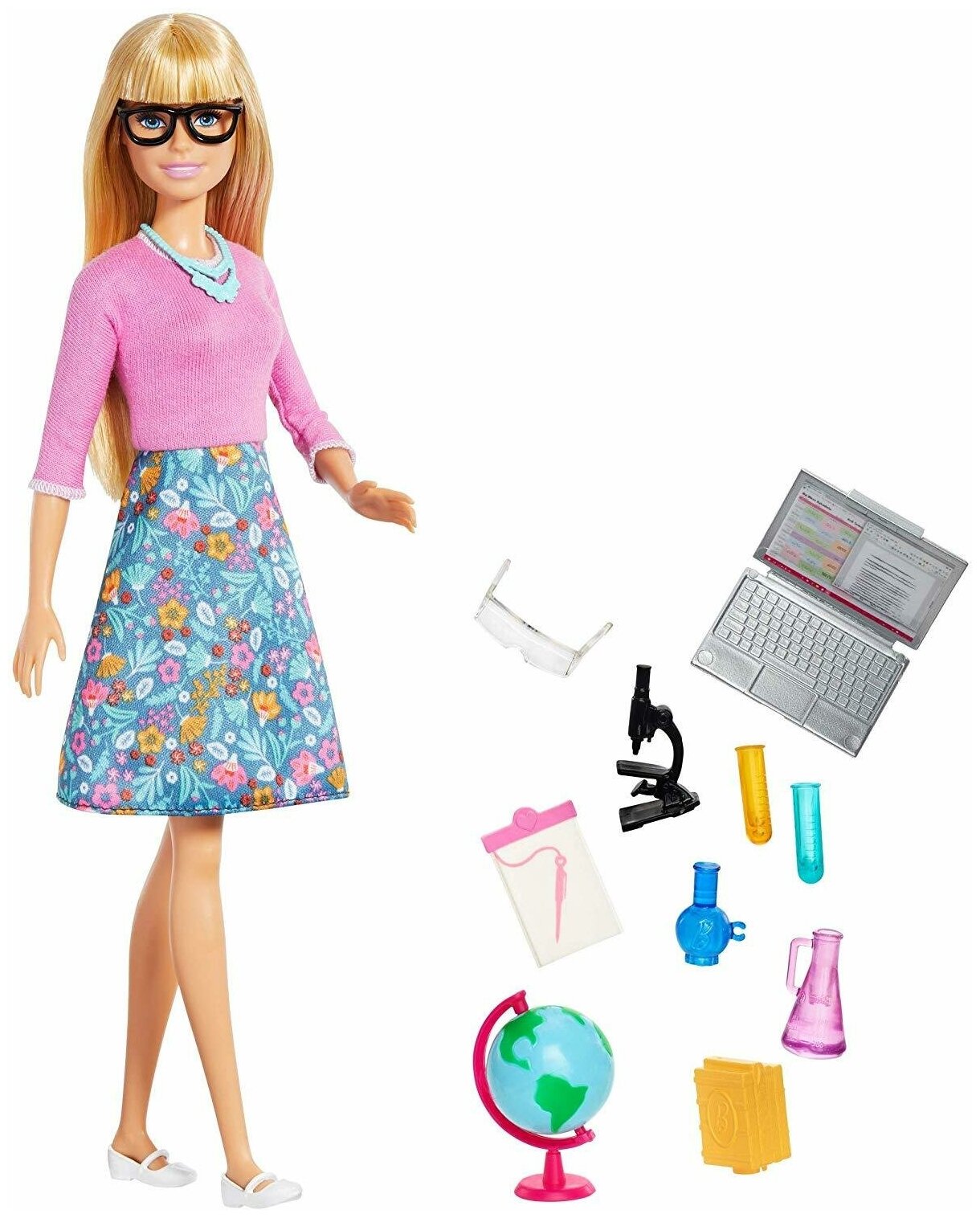Barbie (Mattel) Barbie Кукла Барби блондинка серии "Кем быть?", Учитель GJC23