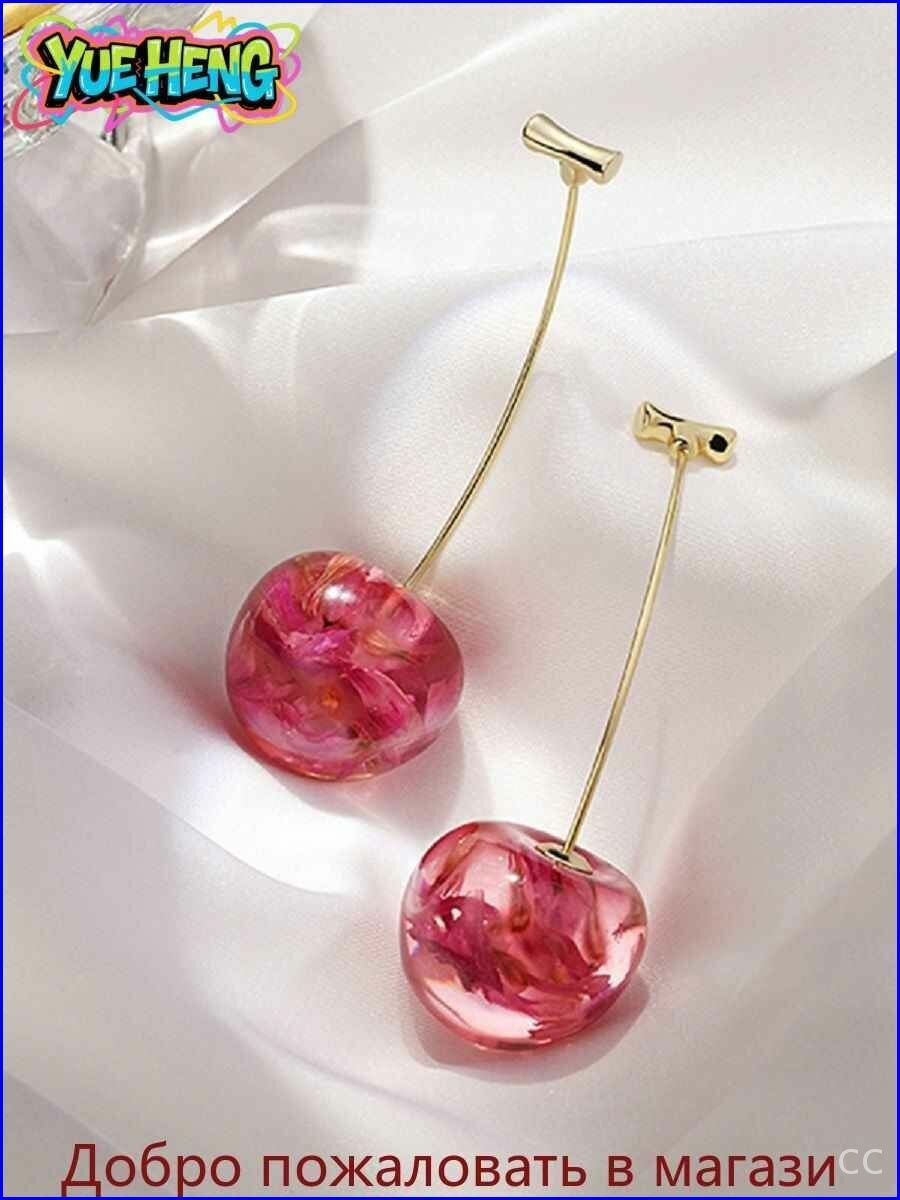 Серьги, искусственный камень