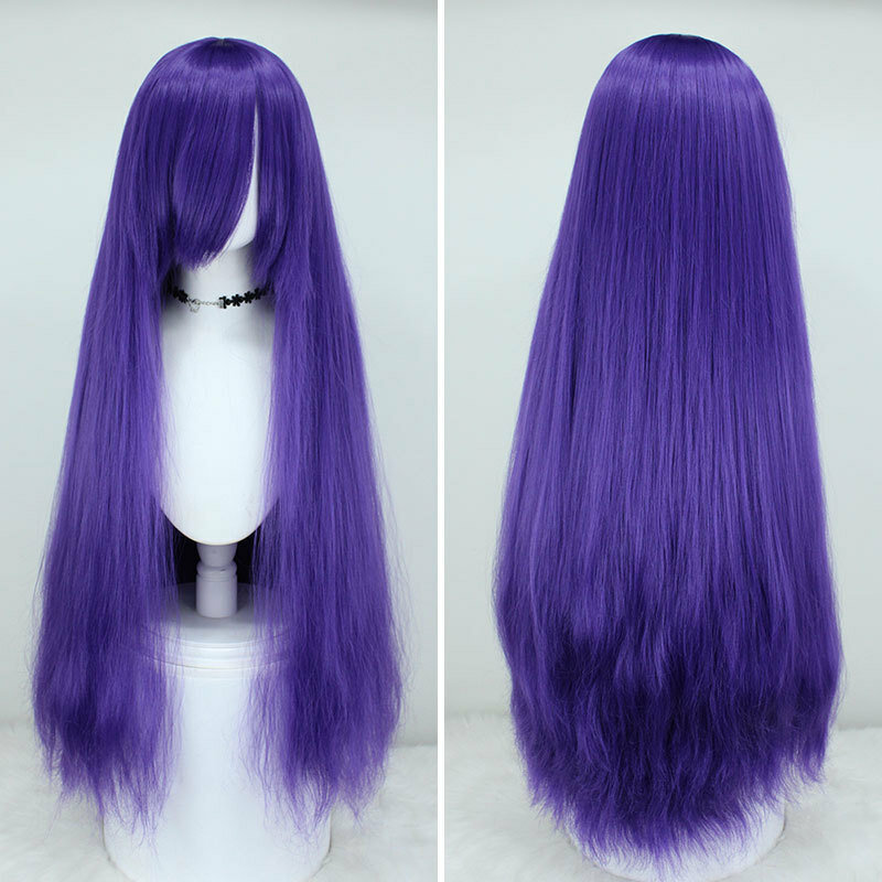 Парик для косплея аниме длинный прямой 100 см пушистый cosplay wig универсальный образ