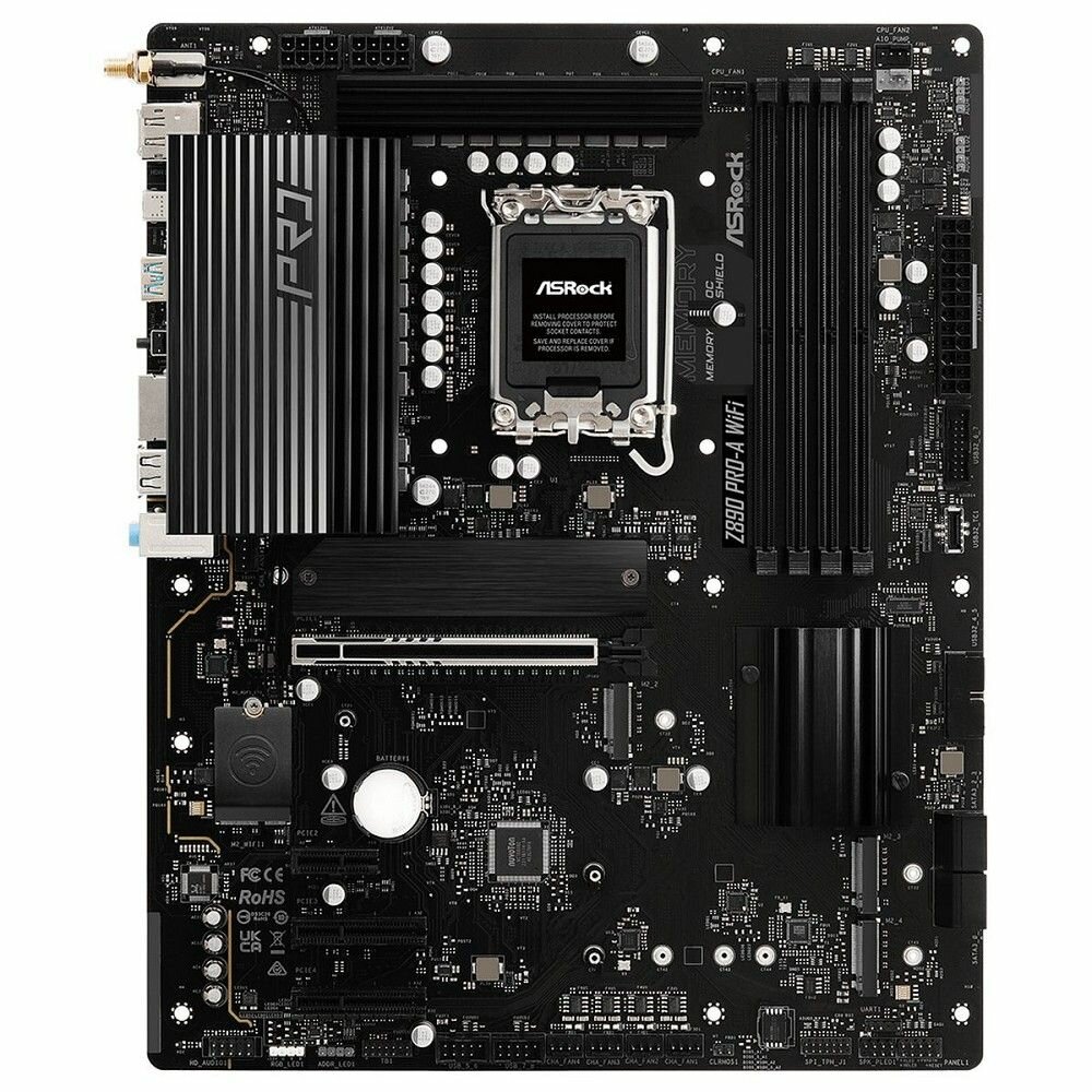 ASRock Материнская плата Z890 PRO - A WIFI LGA 1851 4хDDR V 4хM.2