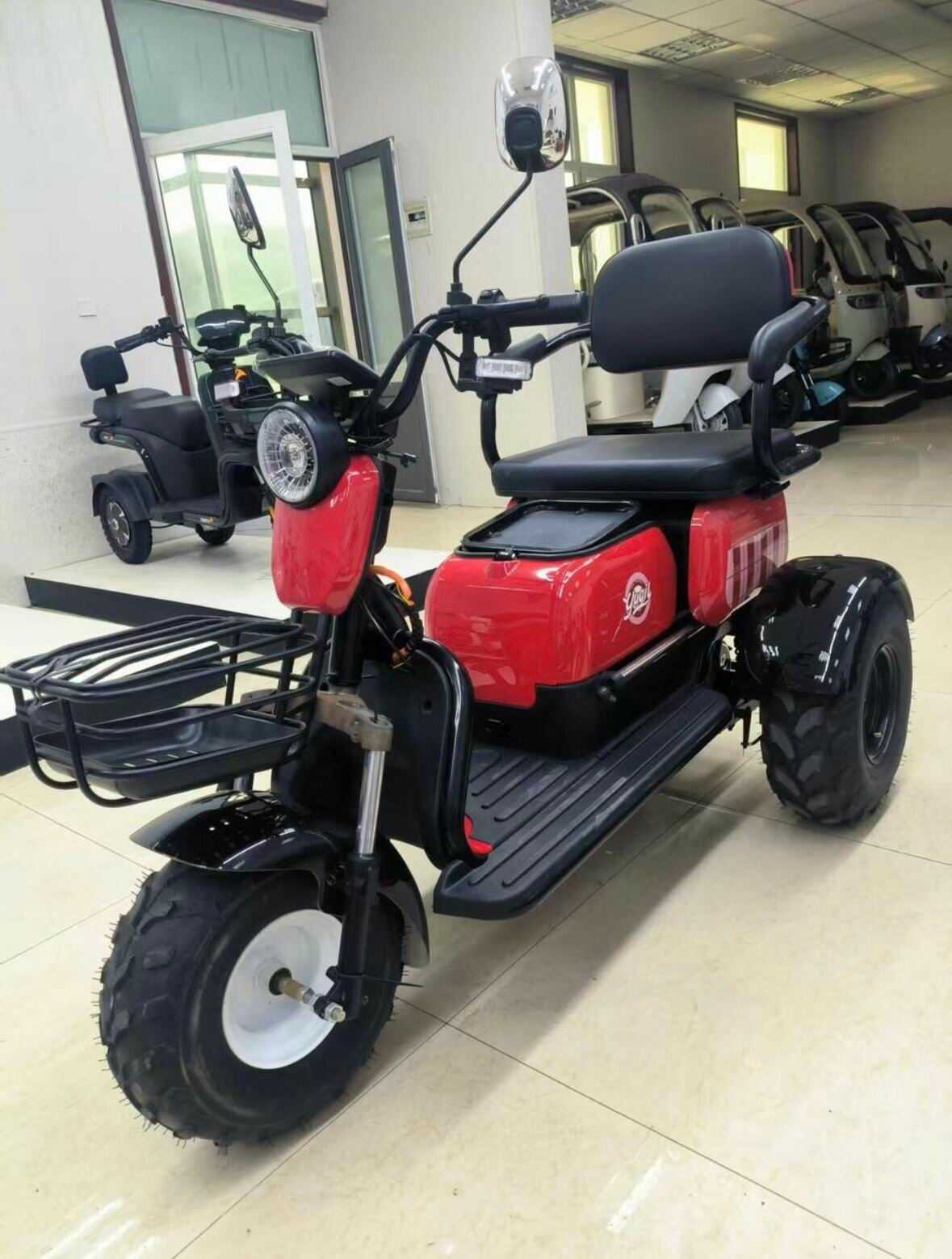 Электроскутер трехколесный Ikingi Sibtrike T3 Pro Max для пожилых 1000W, 60V/30AH