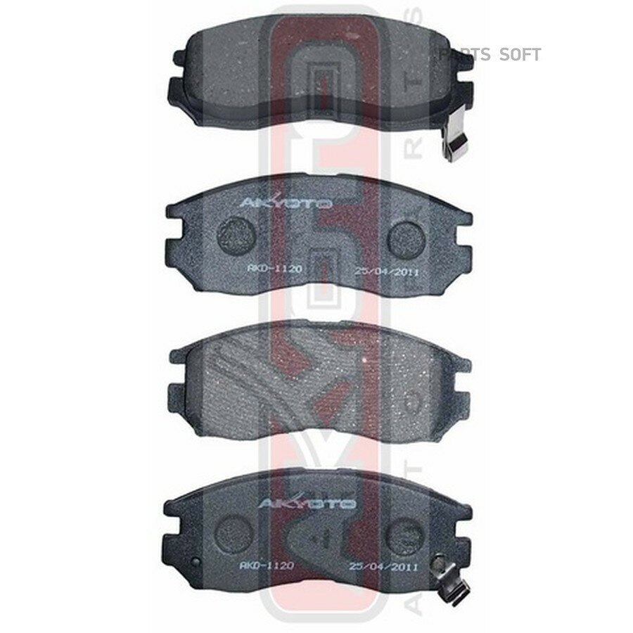 AKD-1120 ASVA колодки тормозные дисковые передние ASVA AKD1120 | цена за 1 шт