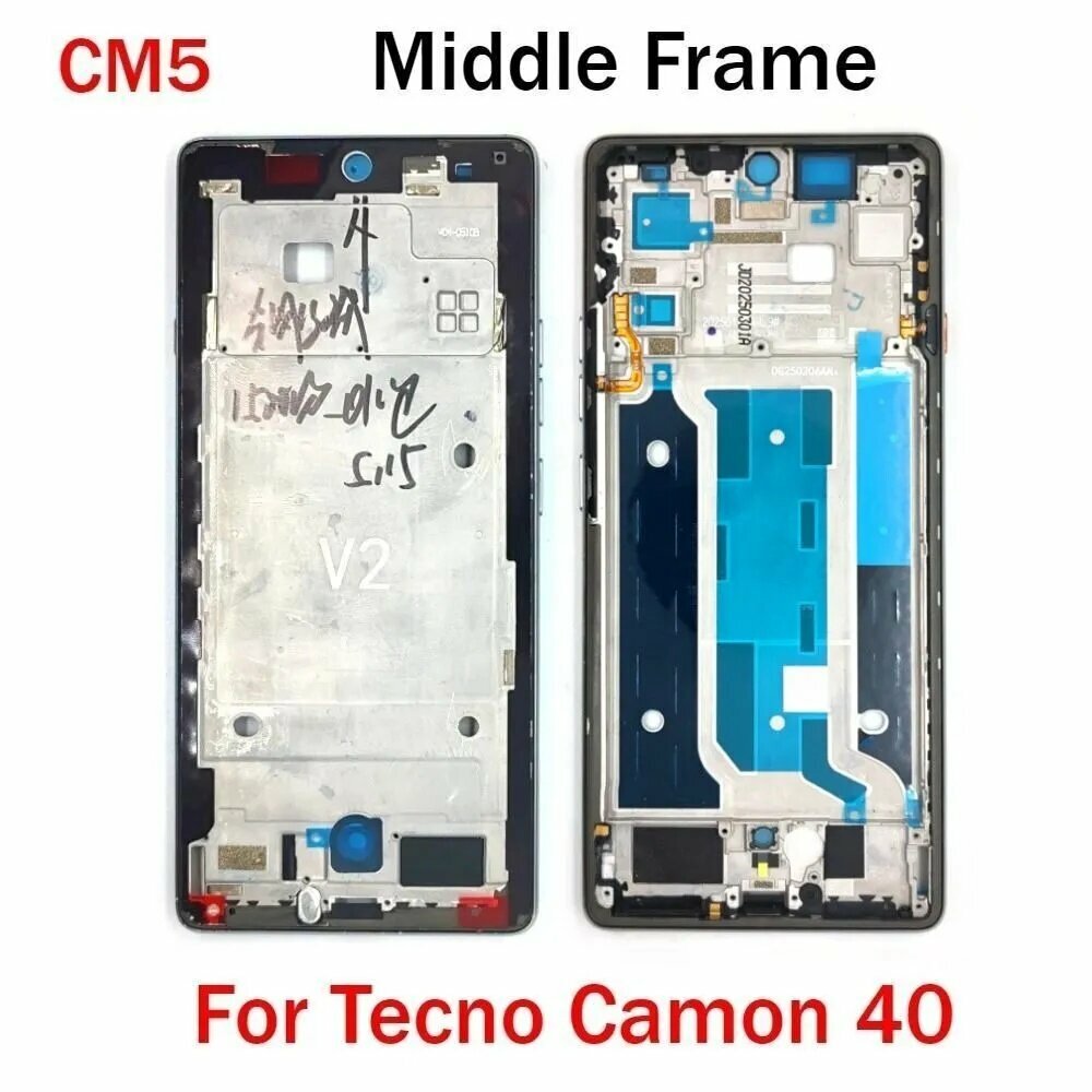 Рамка дисплея для Tecno Camon 40 CM5 серебристый