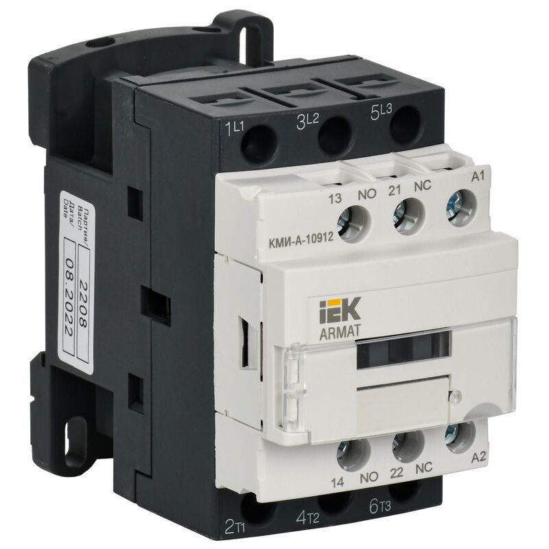 ARMAT Контактор КМИ-А-10912 LC1D 9А 110В/АС3 1NO/1NC, IEK AR-ACC-11-009-110-11 (1 шт.)