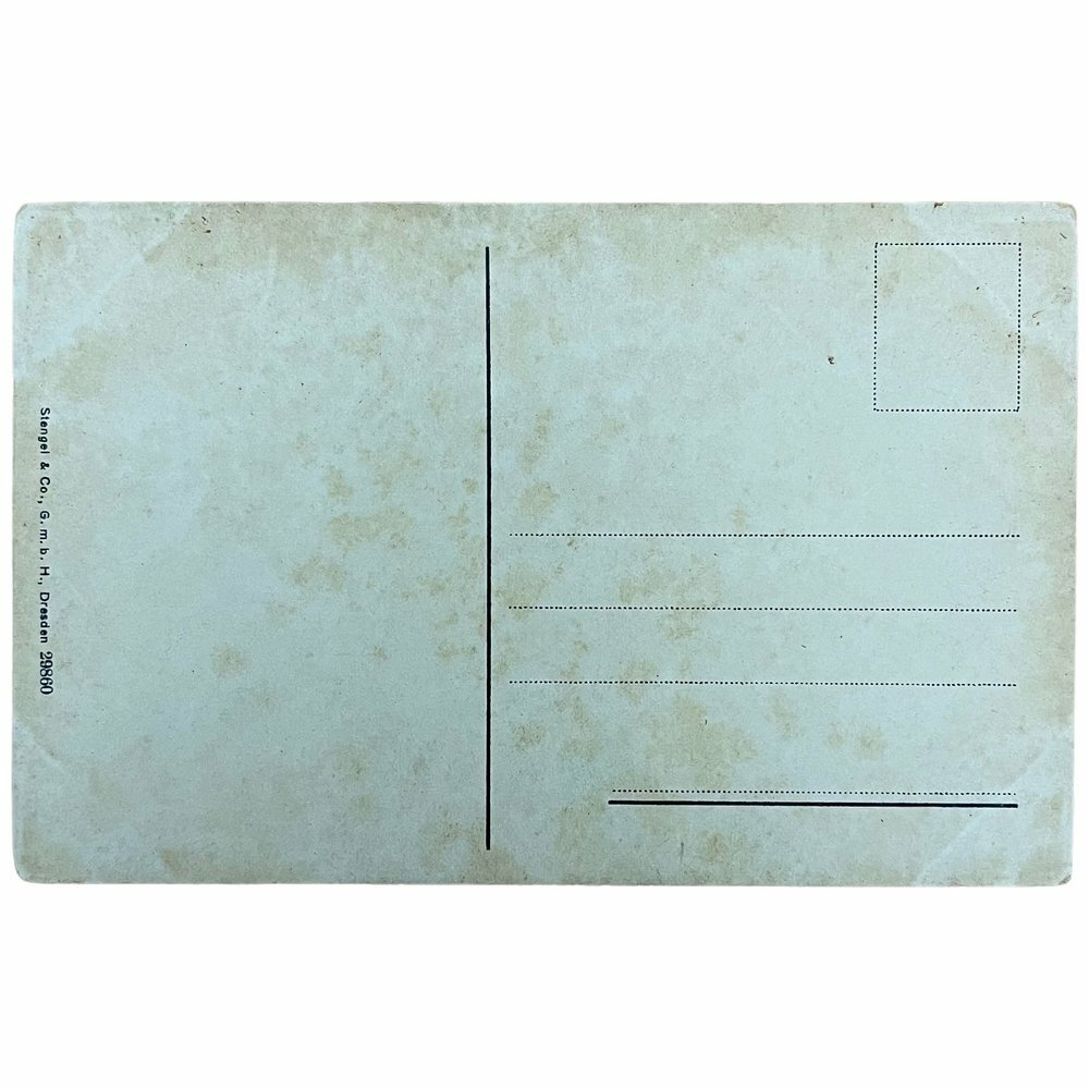 Почтовая открытка "Клеопатра и змея" 1900-1917 гг. Германия