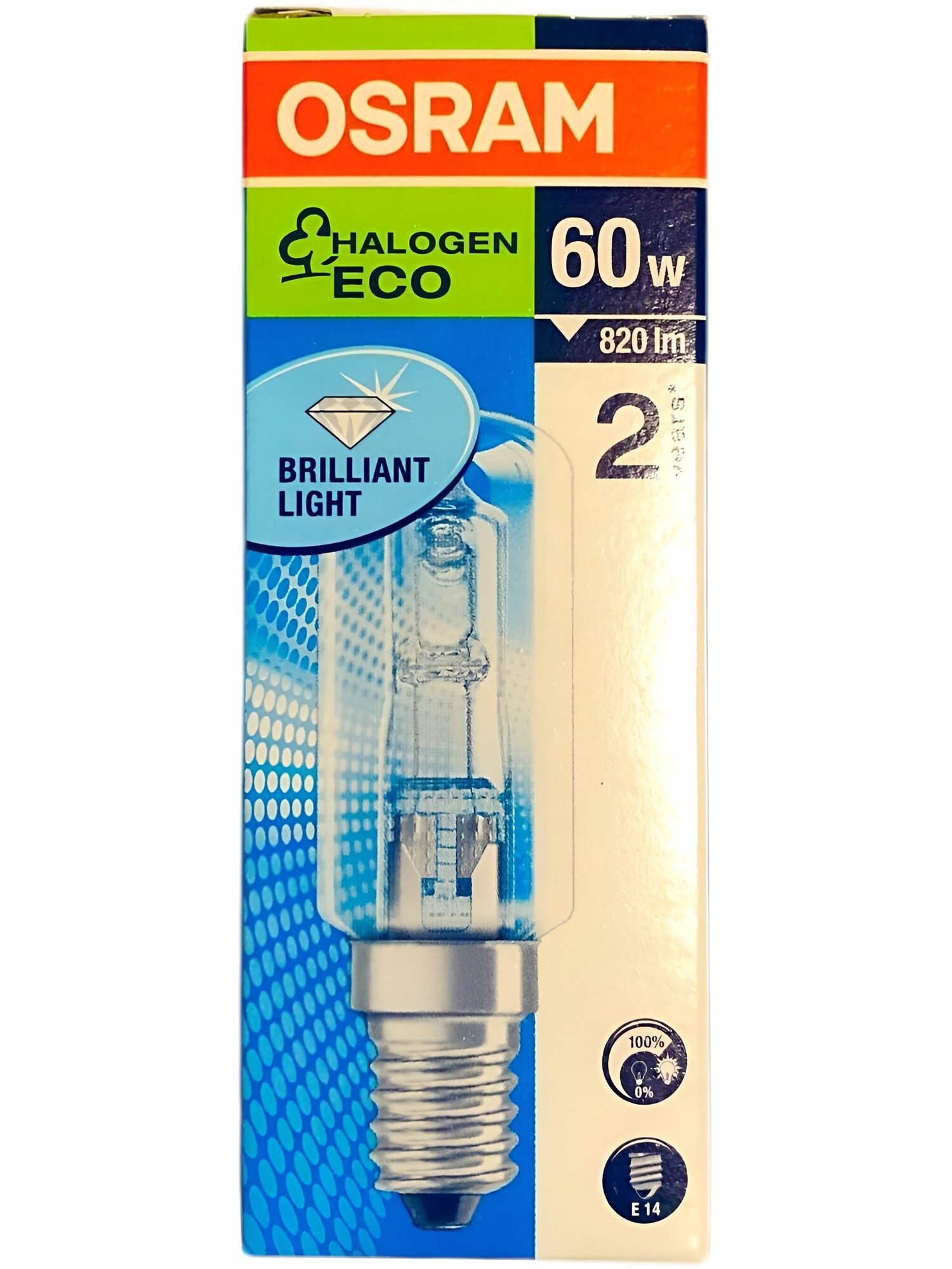 Лампа Osram 64862 T ECO E14 60W Halolux T