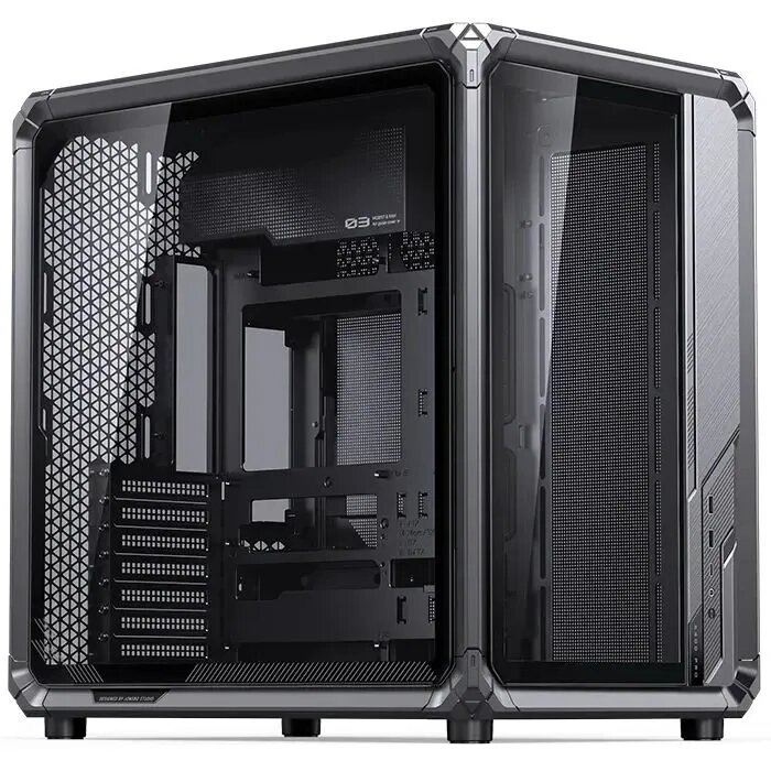 X400 Pro gray / Корпус без блока питания Case JONSBO X400 Pro, Midi-Tower, TG, no fan, 2xUSB-A 3.0 +