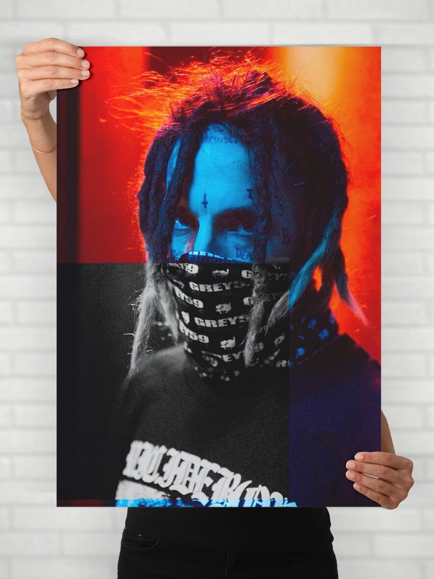 Плакат на стену для интерьера SUICIDEBOYS (Suicide Boys - Суисайд Бойс 70) - Постер по музыке и артисту формата A1 (61x84 см)