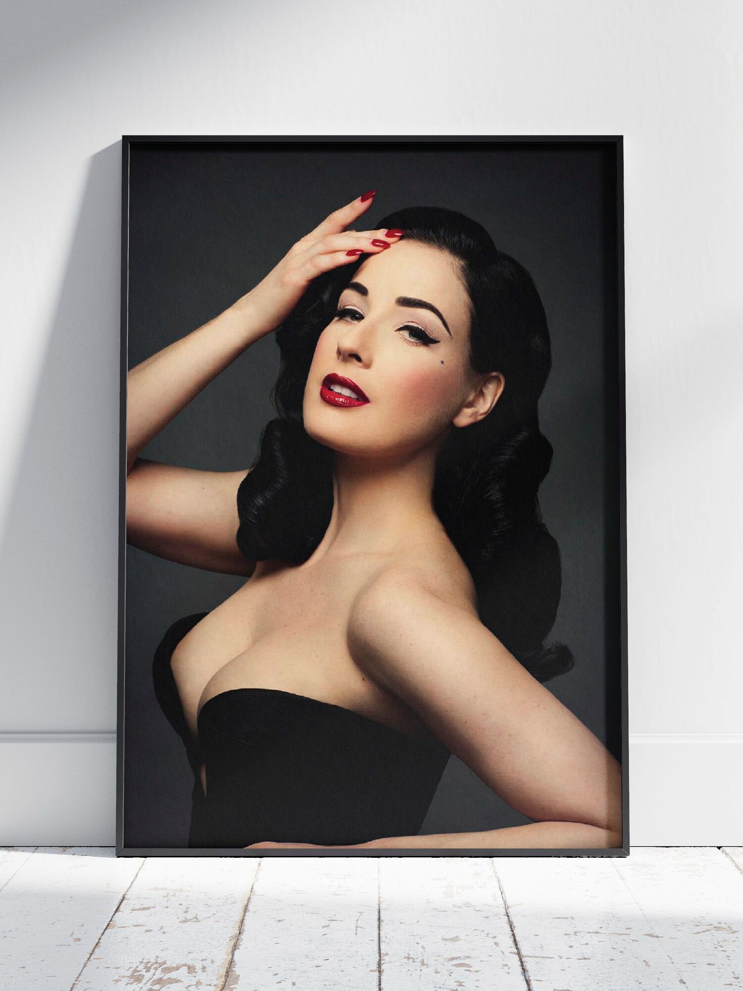 Плакат на стену для интерьера Дита фон Тиз (Dita Von Teese 16) - Постер по модели, бренду и моде формата A4 (21x30 см)