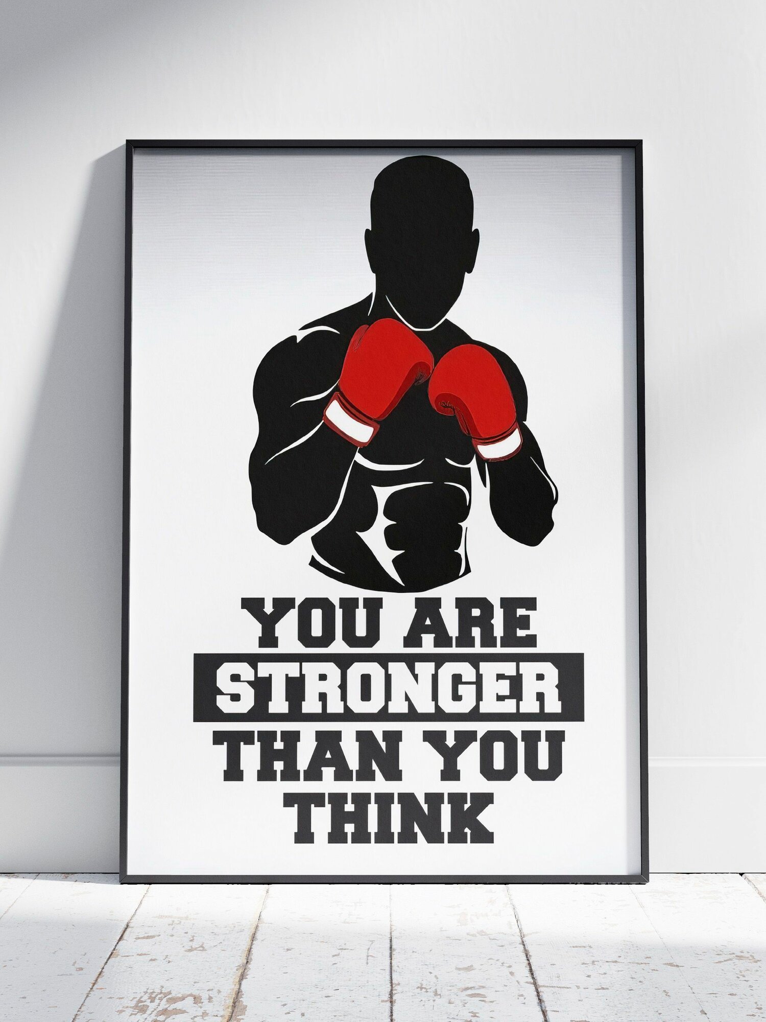 Плакат на стену для интерьера Боксерские Цитаты (Boxing Quotes 3) - Постер по мотивации формата A4 (21x30 см)