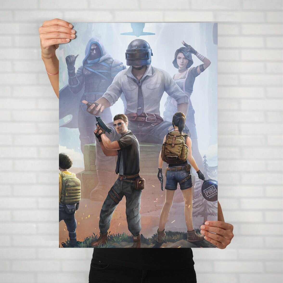 Плакат на стену для интерьера пабг - PUBG (Общее 9) - Постер по игре формата А1 (60x84 см)