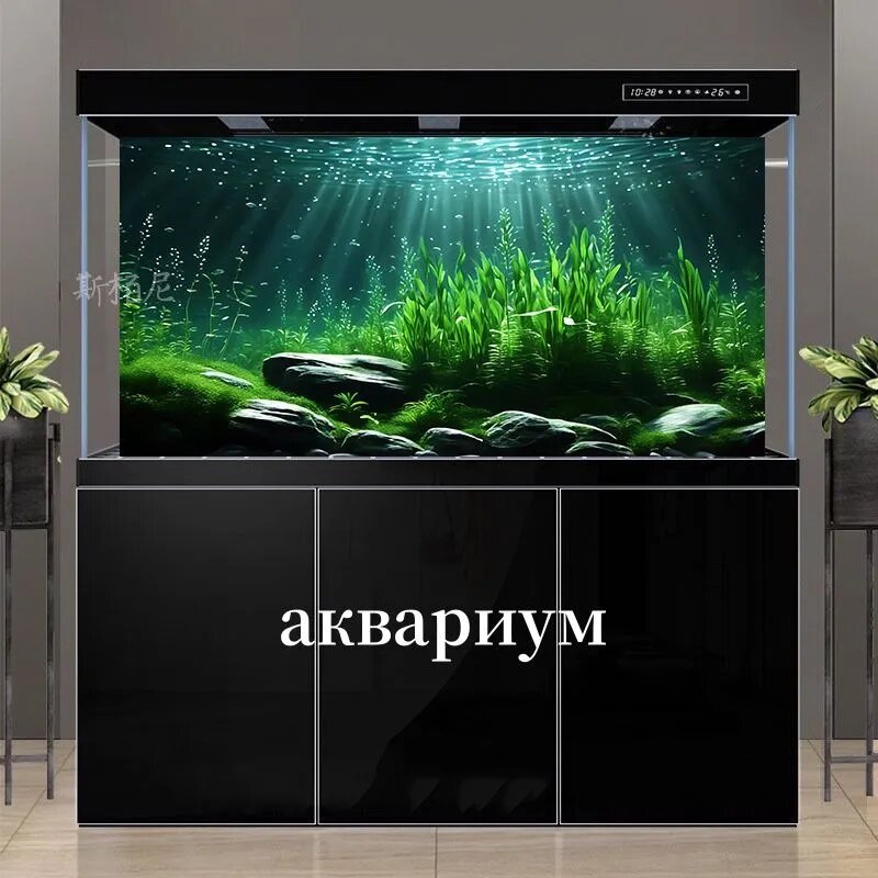 Фон для аквариума Декорации Солнечные водоросли,150x60см