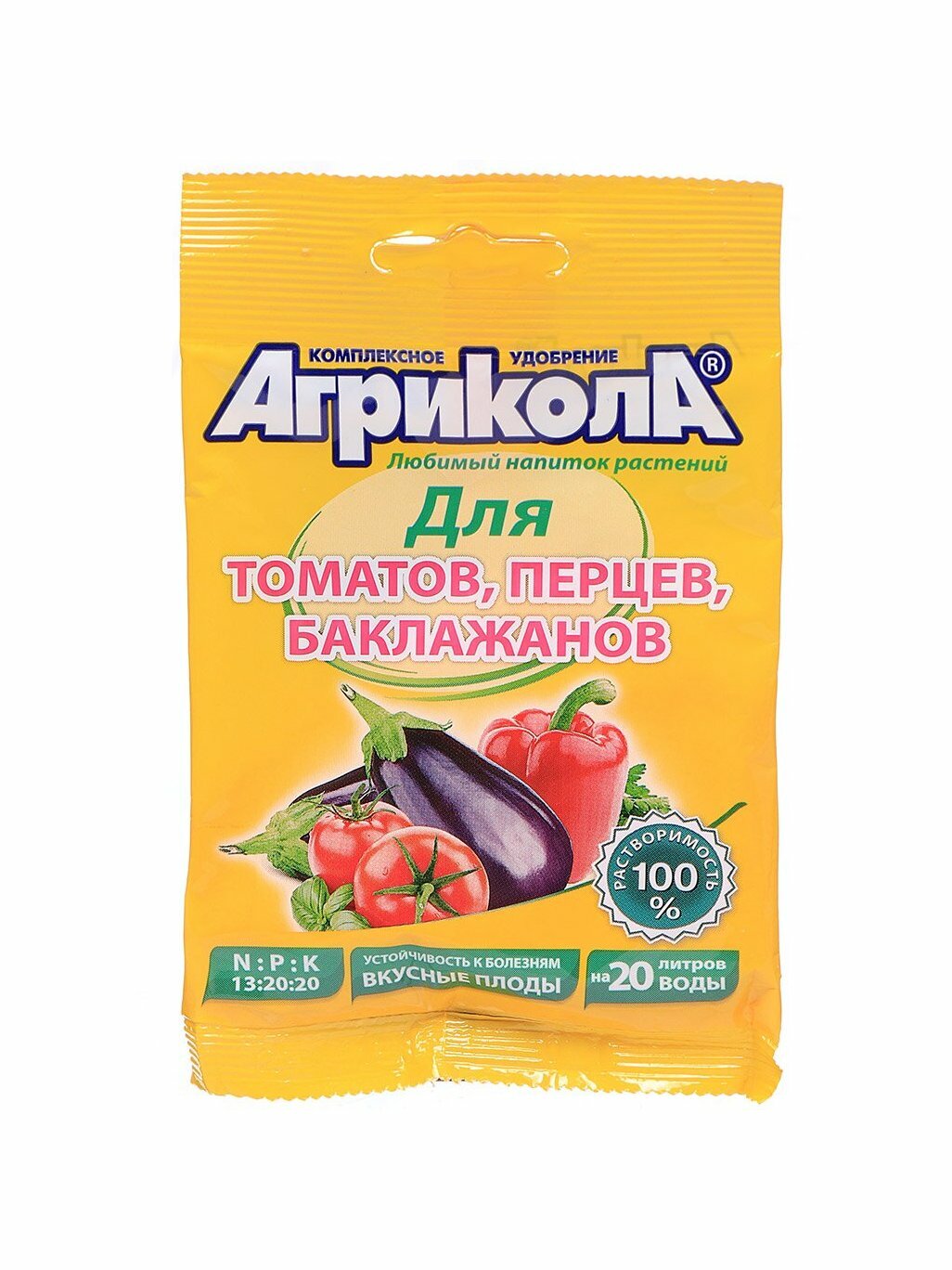 Удобрение Агрикола для томатов и перцев, минеральное, гранулы 50 г, для роста и защиты от болезней, производство Россия