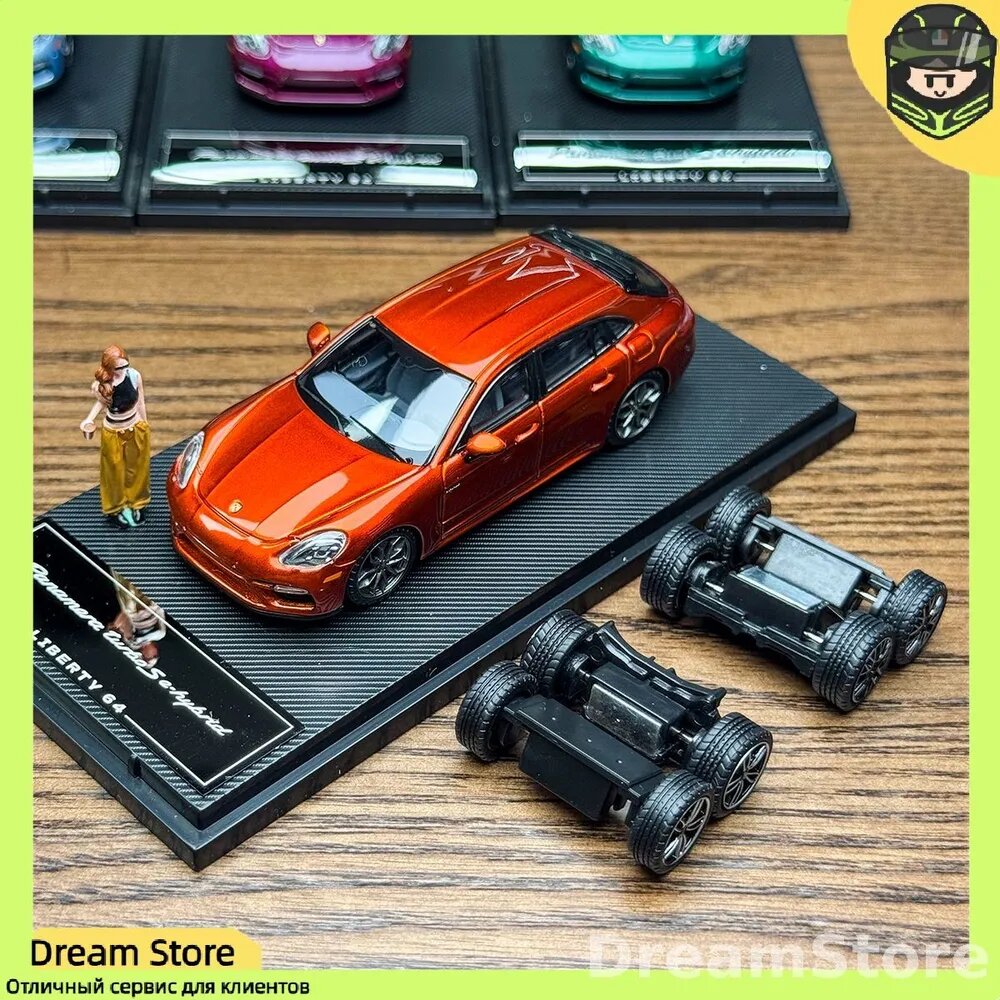 Машинка Liberty 1/64 #Porsche(Случайный подарок из кукол + колесиков) Литые металлические детали Alloy Car Model Collection Gift