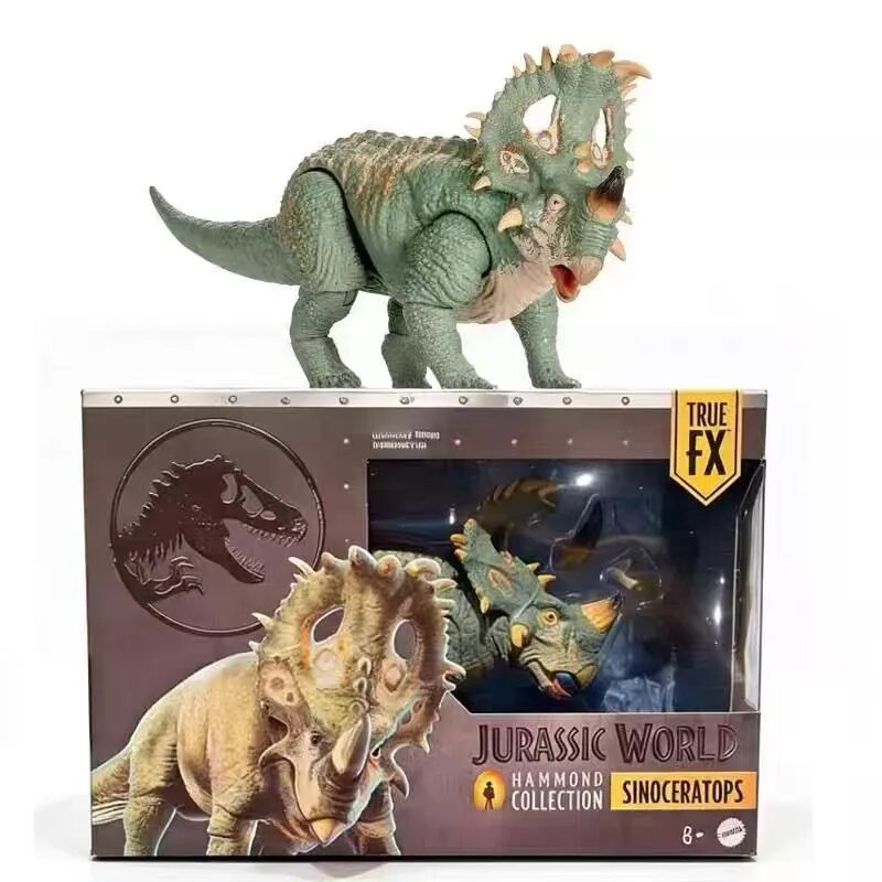 Модель динозавра Цератопса китайского от Mattel, официальный экземпляр к фильму Юрский мир 4: Возрождение игрушка для мальчиков