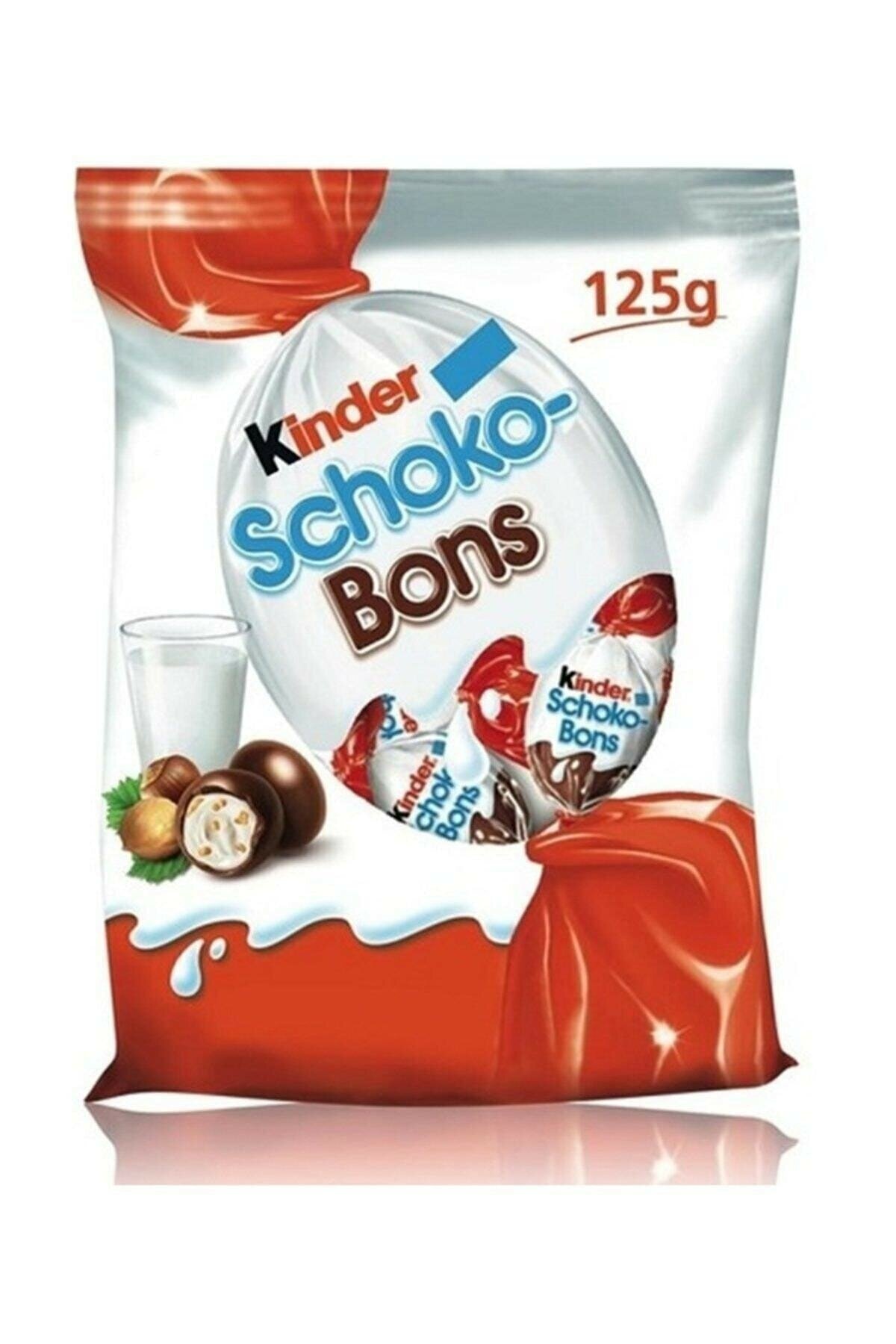 Конфеты Kinder Schoko-Bons / Шоко-Бoнc с молочно-ореховой начинкой 125 гр