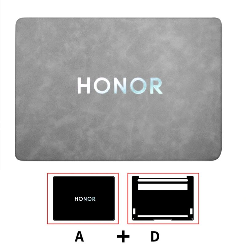 Кожаный чехол для ноутбука Honor MagicBook X14 Pro MagicBook X16 2024, Light gray AD