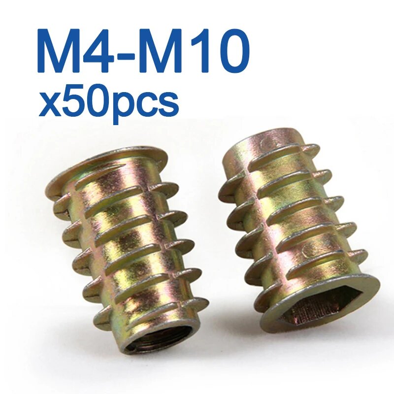 50 шт. Фланцевые гайки AZKD М4-М10 из цинкового сплава M6x13mm x50