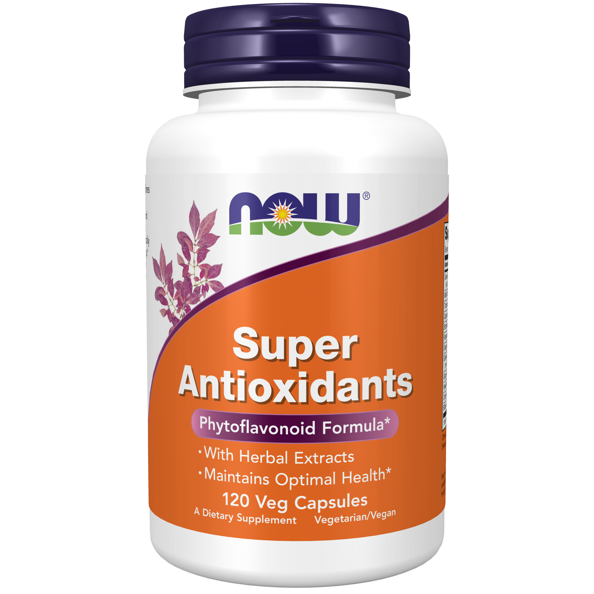 NOW Super Antioxidants, Комплекс антиоксидантов для иммунитета взрослым, сердца и сосудов, 120 растительных капсул