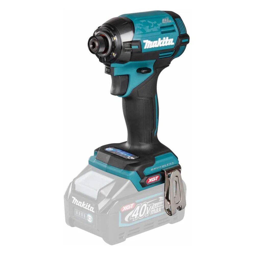 Шуруповерт ударный аккумуляторный Makita XGT BL 40В 1/4 220 Нм 4 рег. удара + 6 спец. режимов TD002GZ01