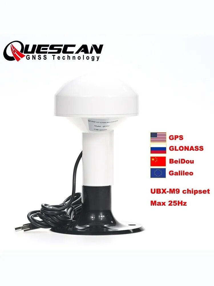 U-blox QU9M USB M9 GPS ГЛОНАСС приемник BeiDou Galileo GNSS neo m9n USB GPS GNSS NMEA0183 UBX-M9140-KB Протокол, NMEA RTCM с максимальной частотой 25 Гц