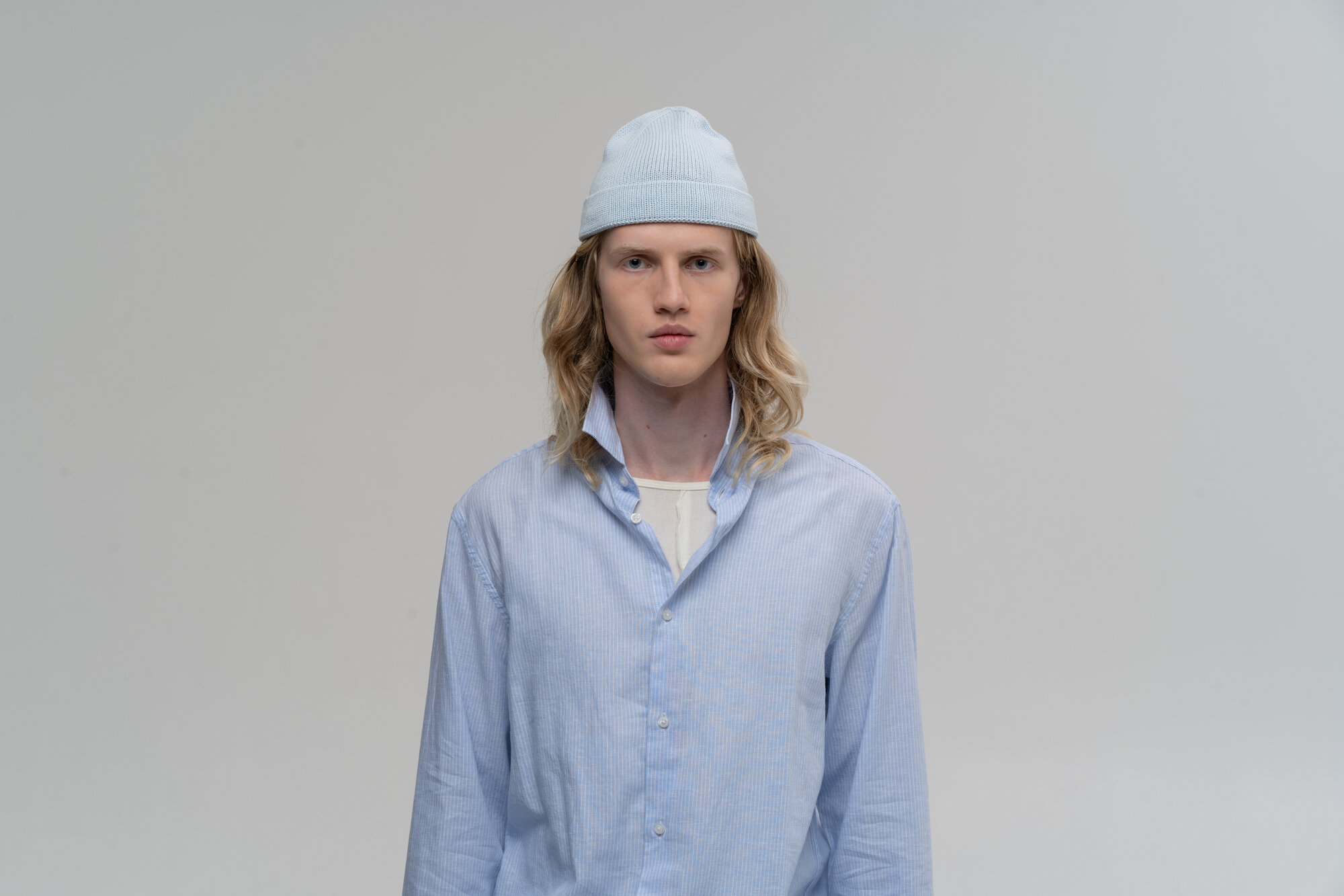 Шапка-бини Check Ya Head для мужчин и женщин, размер ONESIZE, светло-голубой — фото 1