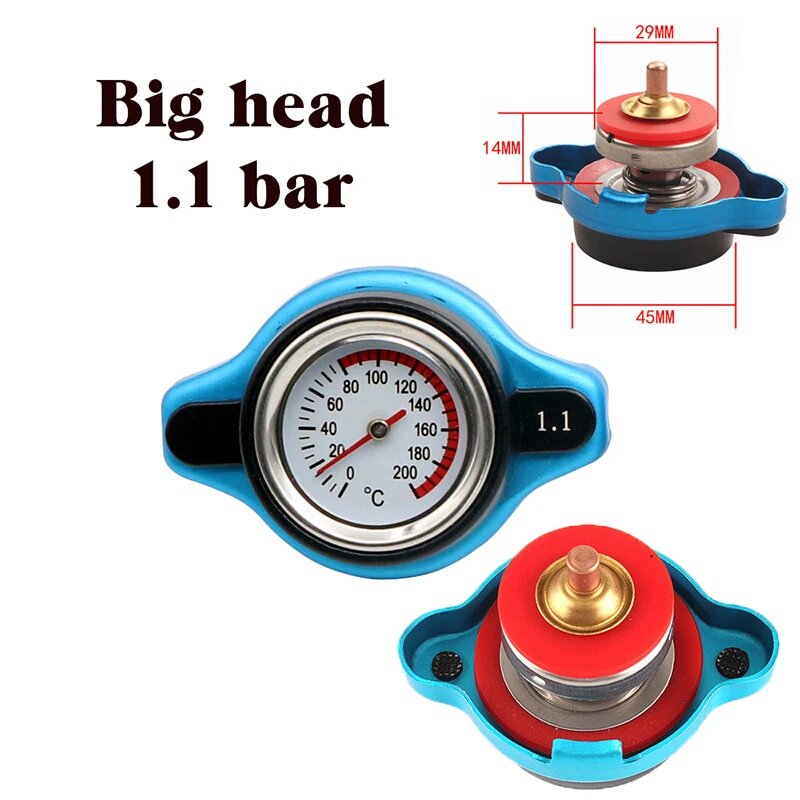 Термокрышка радиатора 1.1 bar, Big head, датчик температуры