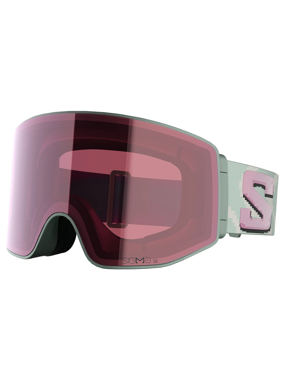 Горнолыжные очки Salomon Sentry Prime Sigma Iceberg Green Cat. 2+3 (с доп. линзой) 25/26 зеленый, для мужчин , Зеленый