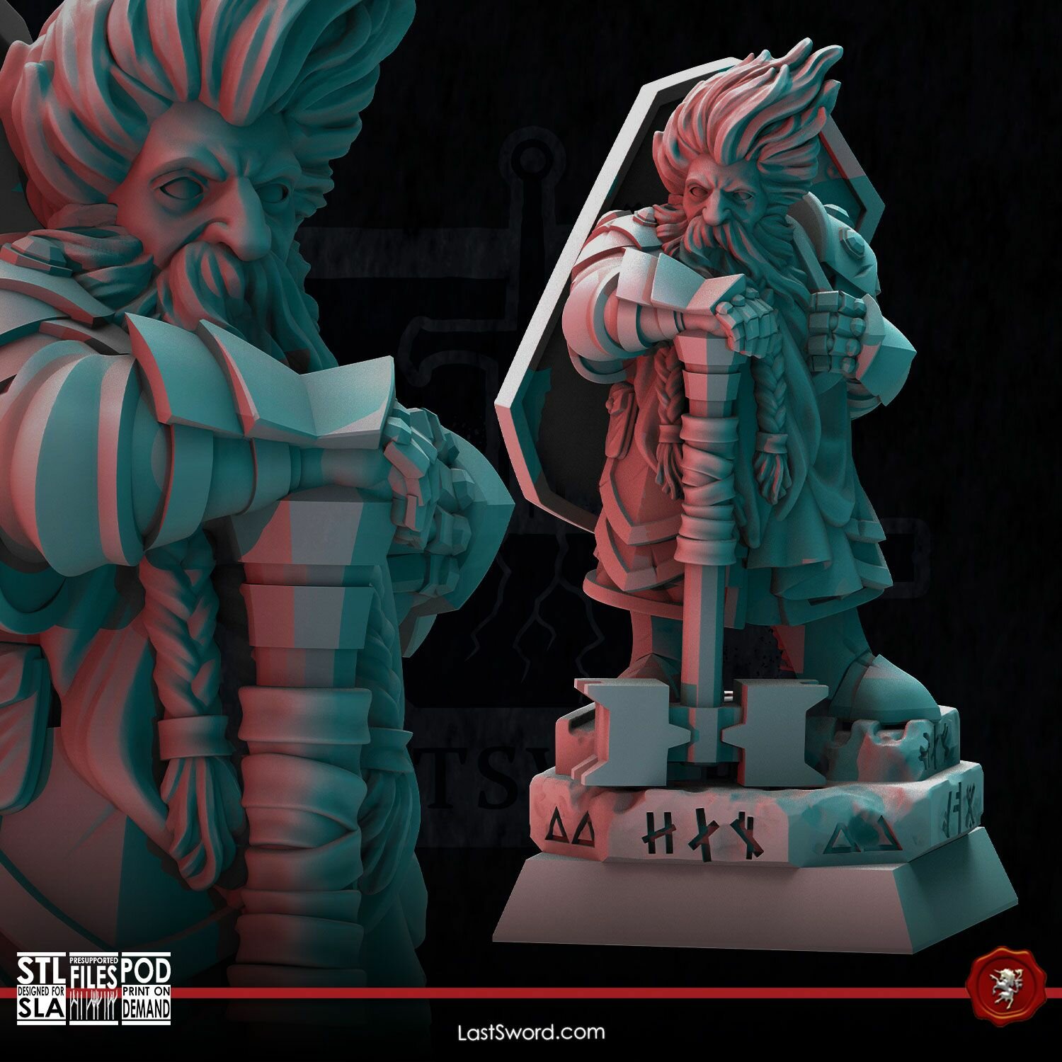 Миниатюра Warhammer Dwarven Holds/Kalbrak Grunzad
