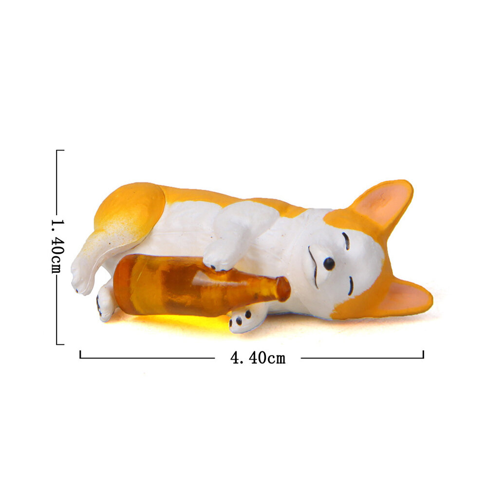 Творческое У holland Corgi Винная Бутылка Орнаменты Аксессуар для Дома Офиса Multi Size 1